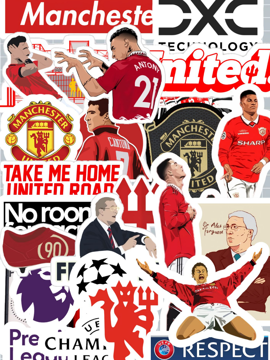 Jual STIKER STICKER VINYL AESTHETIC MURAH 20PCS STICKER MANCHESTER ...