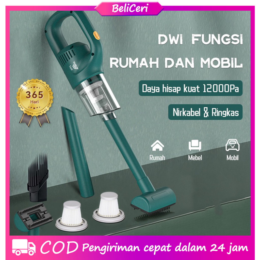 Jual Hisap Handheld Vacuum Cleaner Portabel untuk Rumah & Mobil Car Vacum Cleaner Penyedot Debu ...