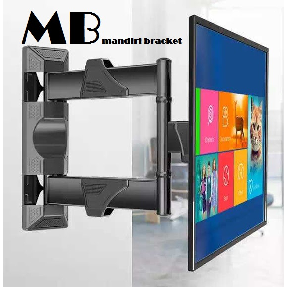 Jual NORTH BAYOU BRACKET TV ANDROID BRAKET SWIVEL TV LED Size 32 40 43 ...