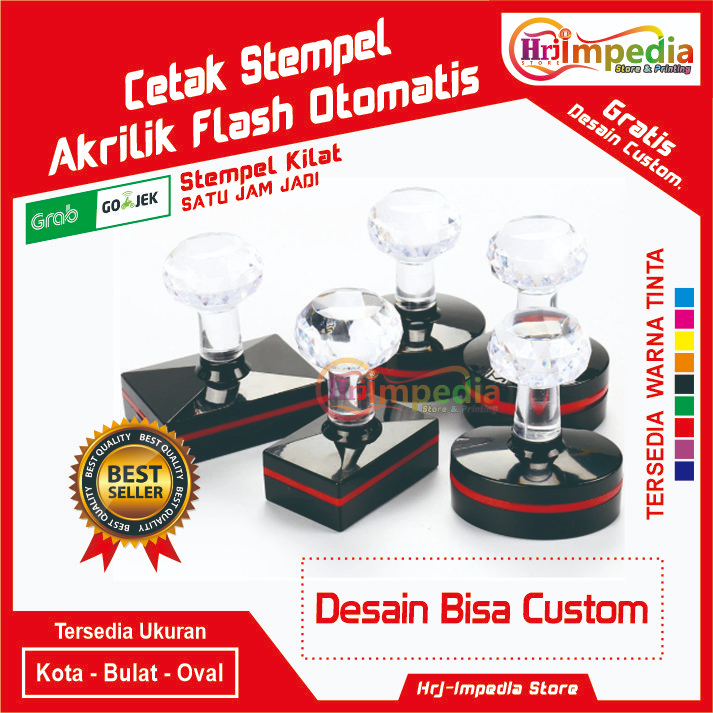 Jual Cetak Stempel Akrilik Otomatis Desain Custom | Cetak Stempel Custom Logo | Cetak Stempel ...