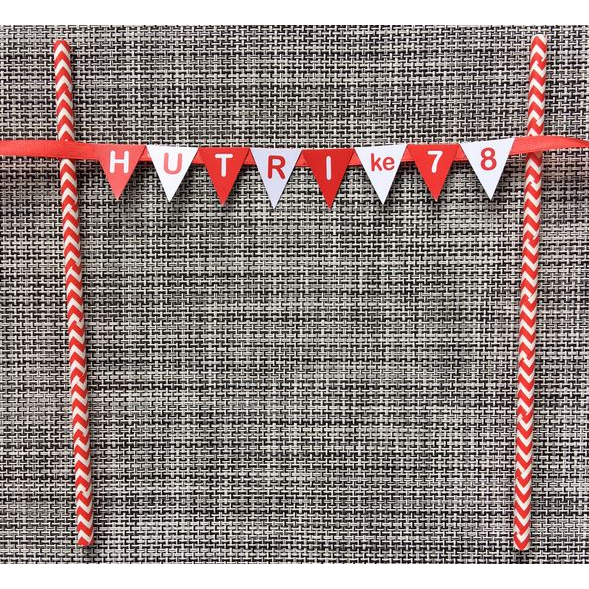 Jual Topper HUT RI gantung utk hiasan dirgahayu 17 agustus tumpeng ...