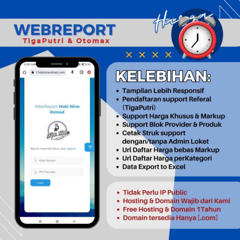 Jual Webreport Untuk Software Tigaputri atau OtomaX | Shopee Indonesia