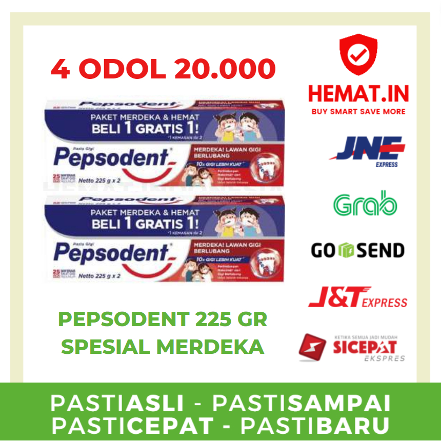 Jual 20.000 DAPAT 4 PEPSODENT 225G PEPSODENT 225 GR TWINPACK (2 PAKET ...