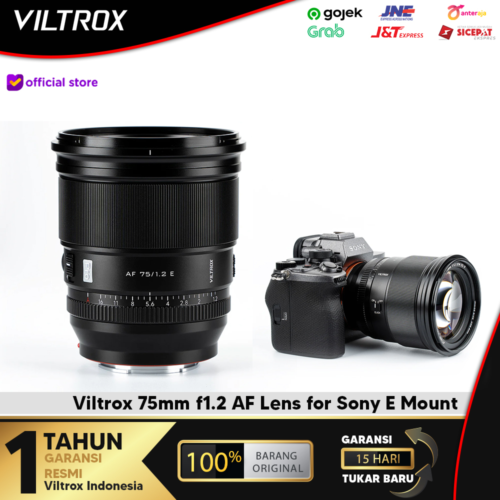 Jual Viltrox Lensa 75mm F1.2 STM AF PRO Prime Lens for Sony E-Mount ...
