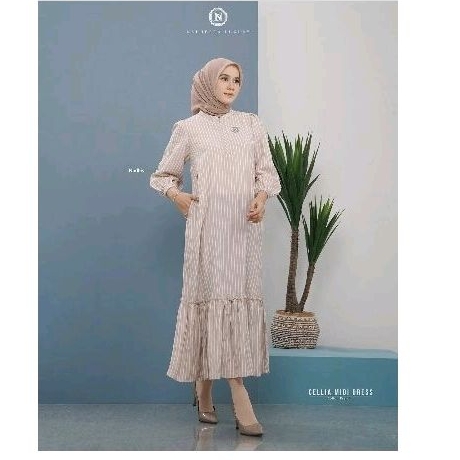 Jual Nadheera luxury || cellia Midi dress | Shopee Indonesia