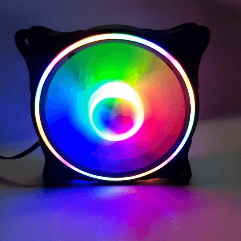 Jual FAN CASE RGB RING RAINBOW 12CM /120MM | Shopee Indonesia