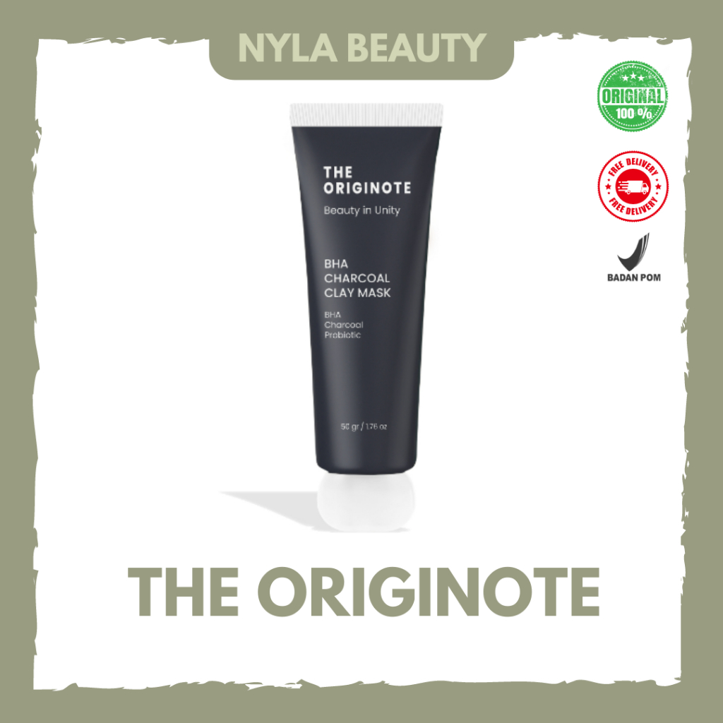 Jual The Originote BHA Charcoal Clay Mask 50gr - Masker Wajah Mud Mask ...