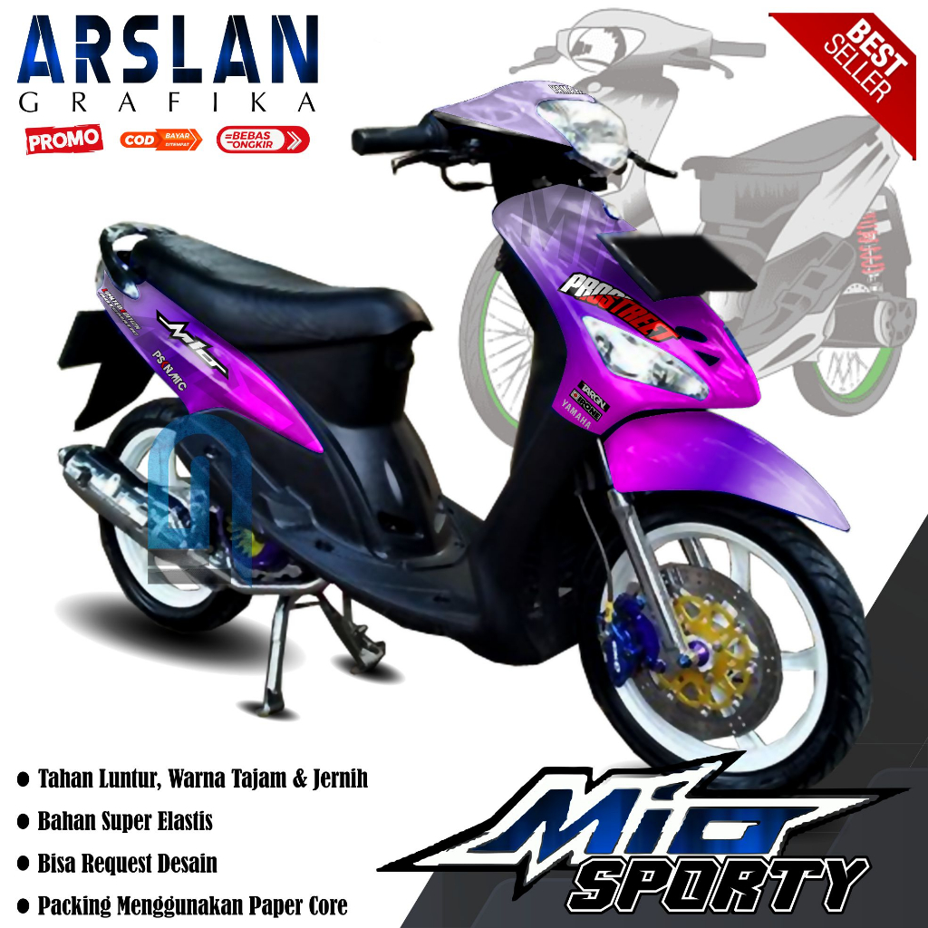 Jual Decal MIo Sporty Full Body Stiker MIo Sporty Full Body Dekal MIo ...