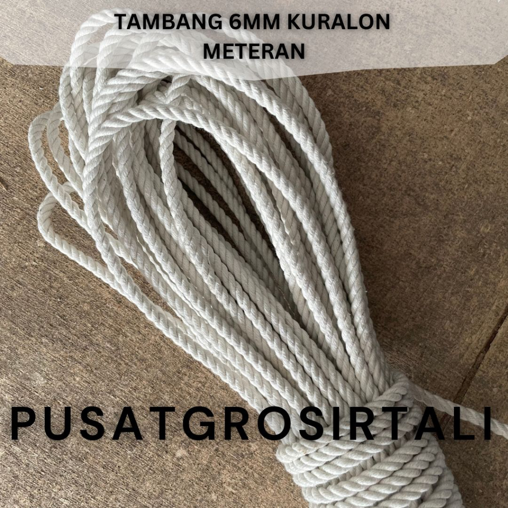 Jual TALI TAMBANG BAHAN KAIN 6MM METERAN / TALI IKAT MOBIL TRUK / TALI ...