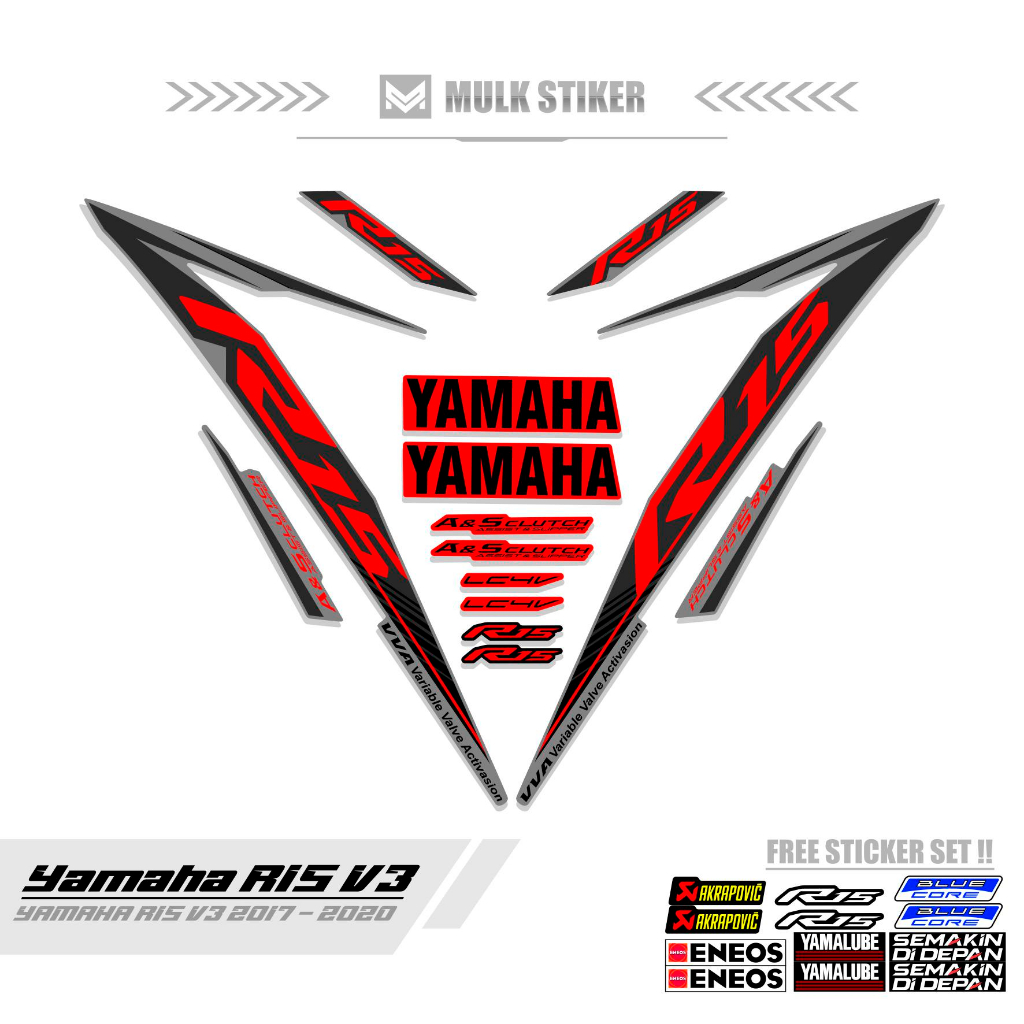 Jual STRIPING R15 V3 MOTIF 11 / STICKER R15 V3 / STIKER R15 V3 / 2017 ...