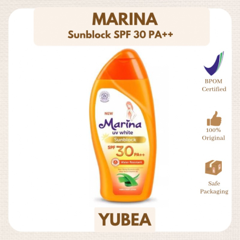 Jual MARINA UV WHITE SUNBLOCK SPF 30 PA++ 85 ML | Shopee Indonesia