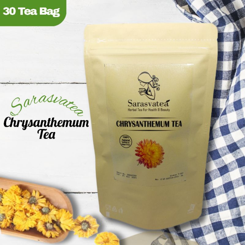 Jual Chrysanthemum Tea : Teh Celup Bunga Krisan Isi Kemasan 30 Tea Bag ...