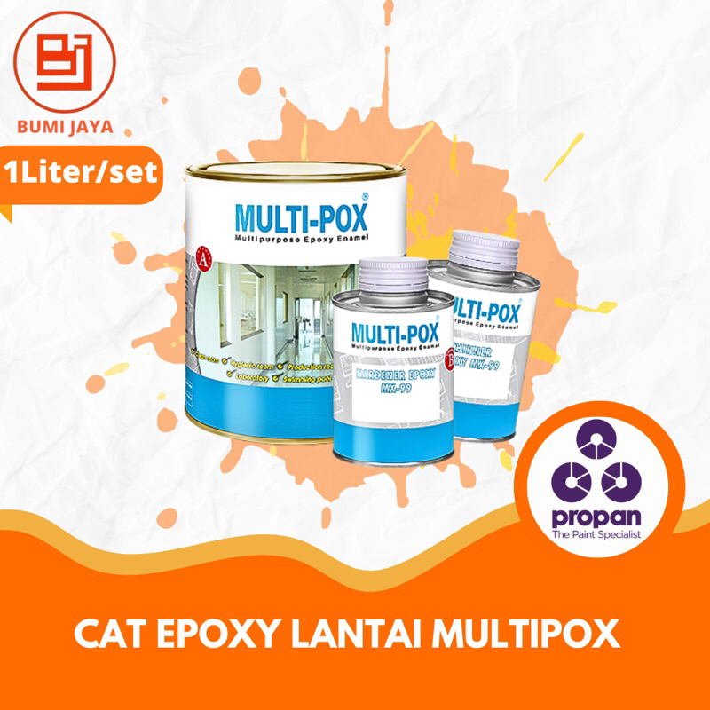 Jual Cat epoxy lantai Multipox MX-99 Propan 1 Ltr/set | Shopee Indonesia
