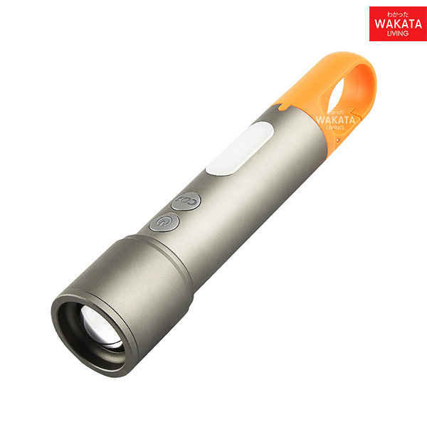 Jual Senter Led Super Terang Mini Rechargeable Silver 20watt | Shopee ...