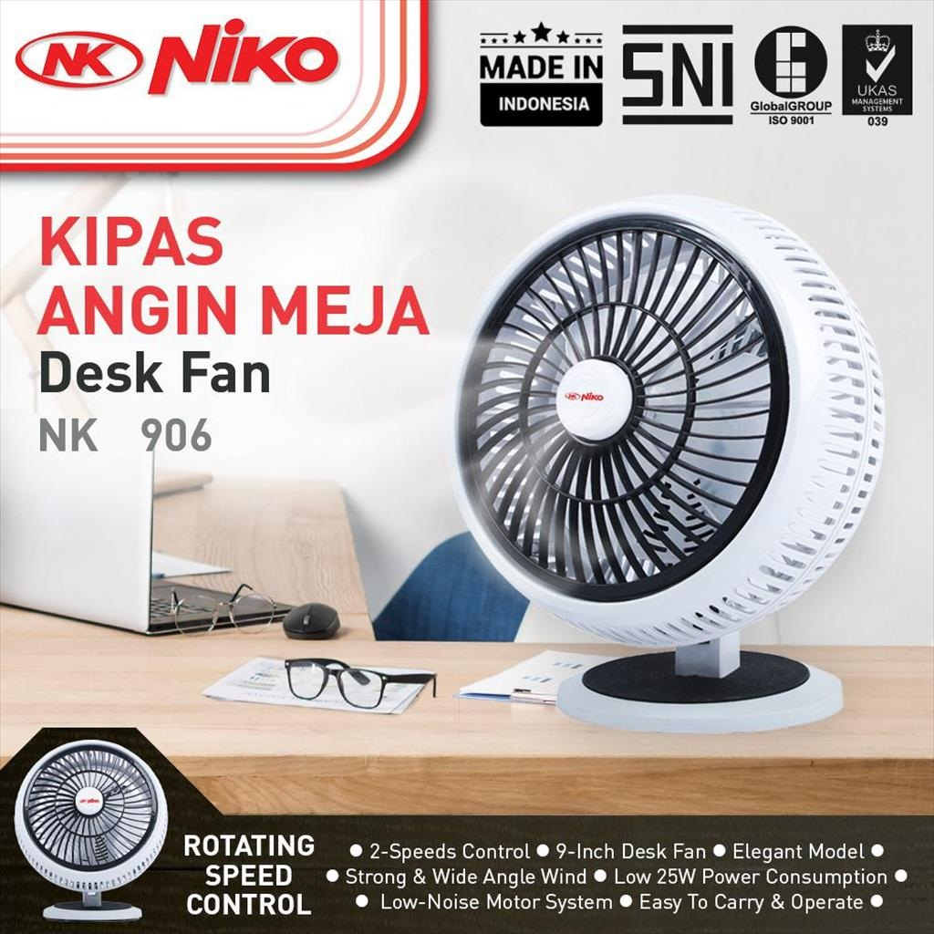 Jual Niko Kipas Angin Meja Mini 9 inch - NK906A | Shopee Indonesia
