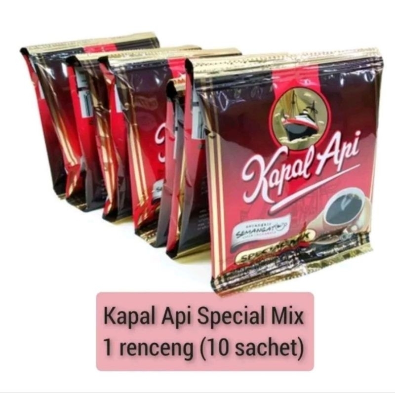 Jual kapal api special mix 1 renceng ( isi 10 sachet ) | Shopee Indonesia