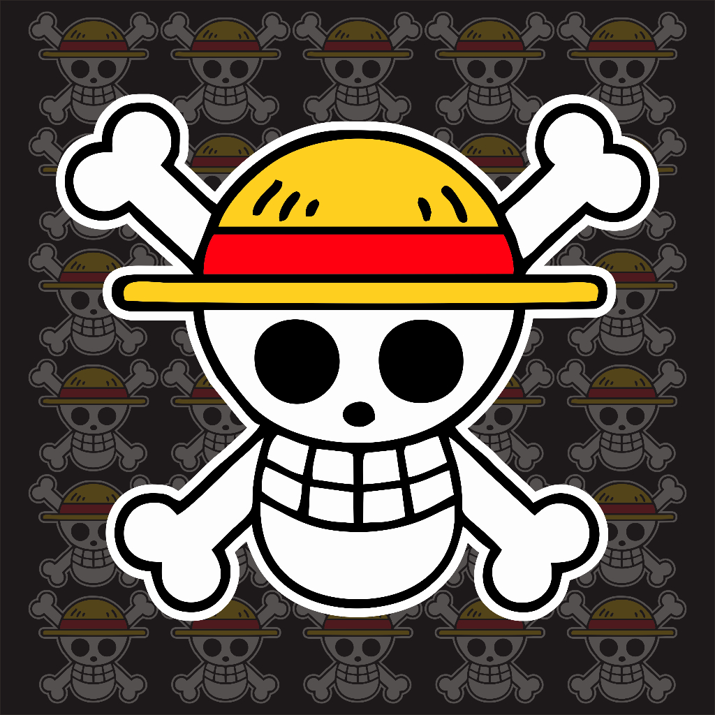 Jual STIKER BAJAK LAUT MUGIWARA/ KRU MUGIWARA/ JOLY ROGER TOPI JERAMI ...