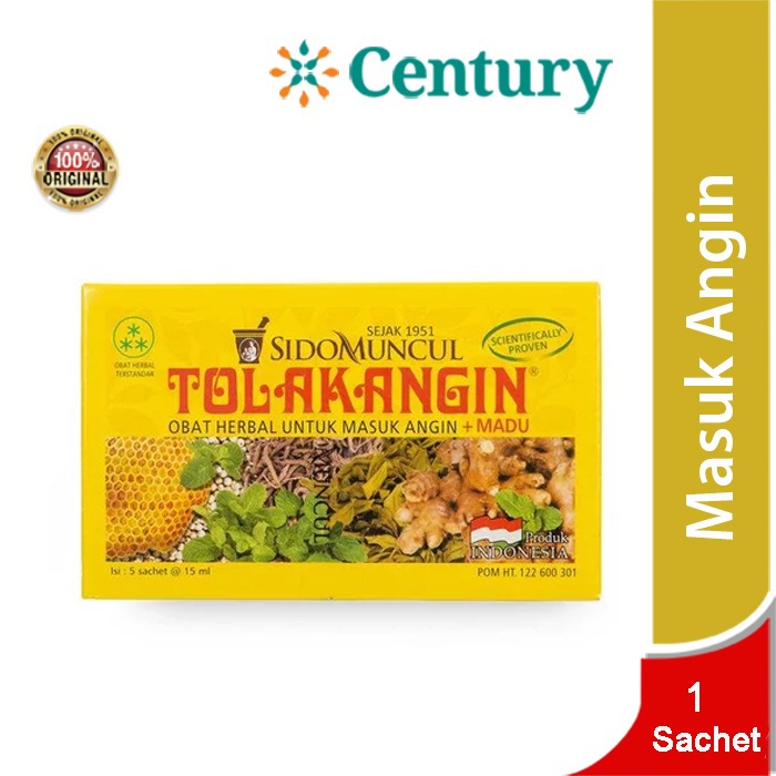 Jual ( 1Sachet ) Jamu Tolak Angin madu 1 Box isi 12 Sachet | Shopee ...