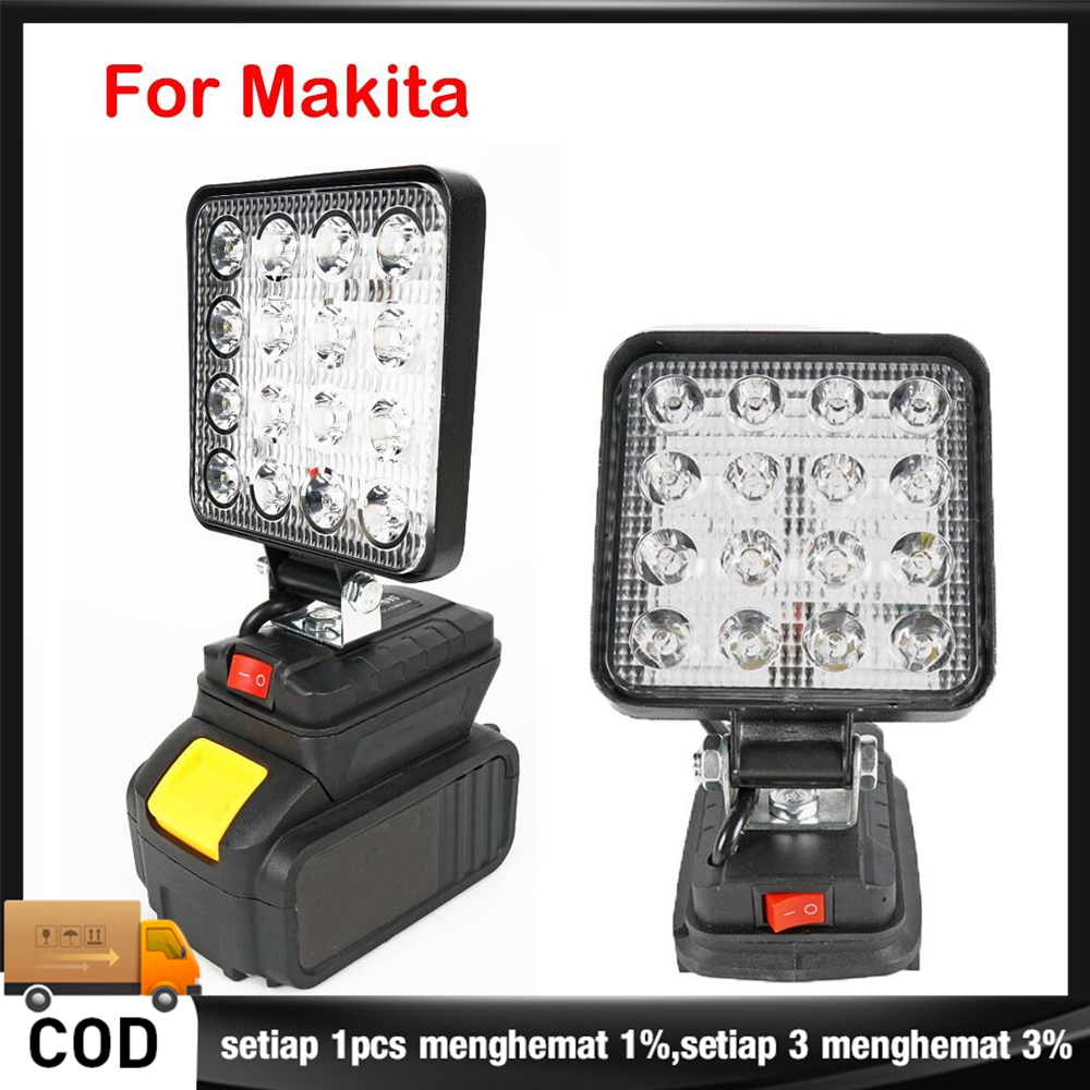 Jual LED lampu cordless Antarmuka baterai Makita LED work light LAMPU ...