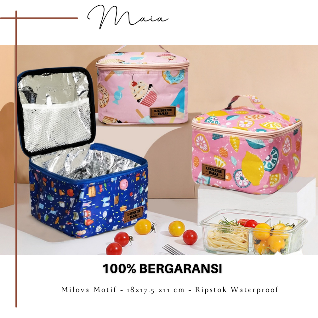 Jual Cooler Bag Tas Pendingin Asi atau Bekal Makanan Lunch Box Bag ...