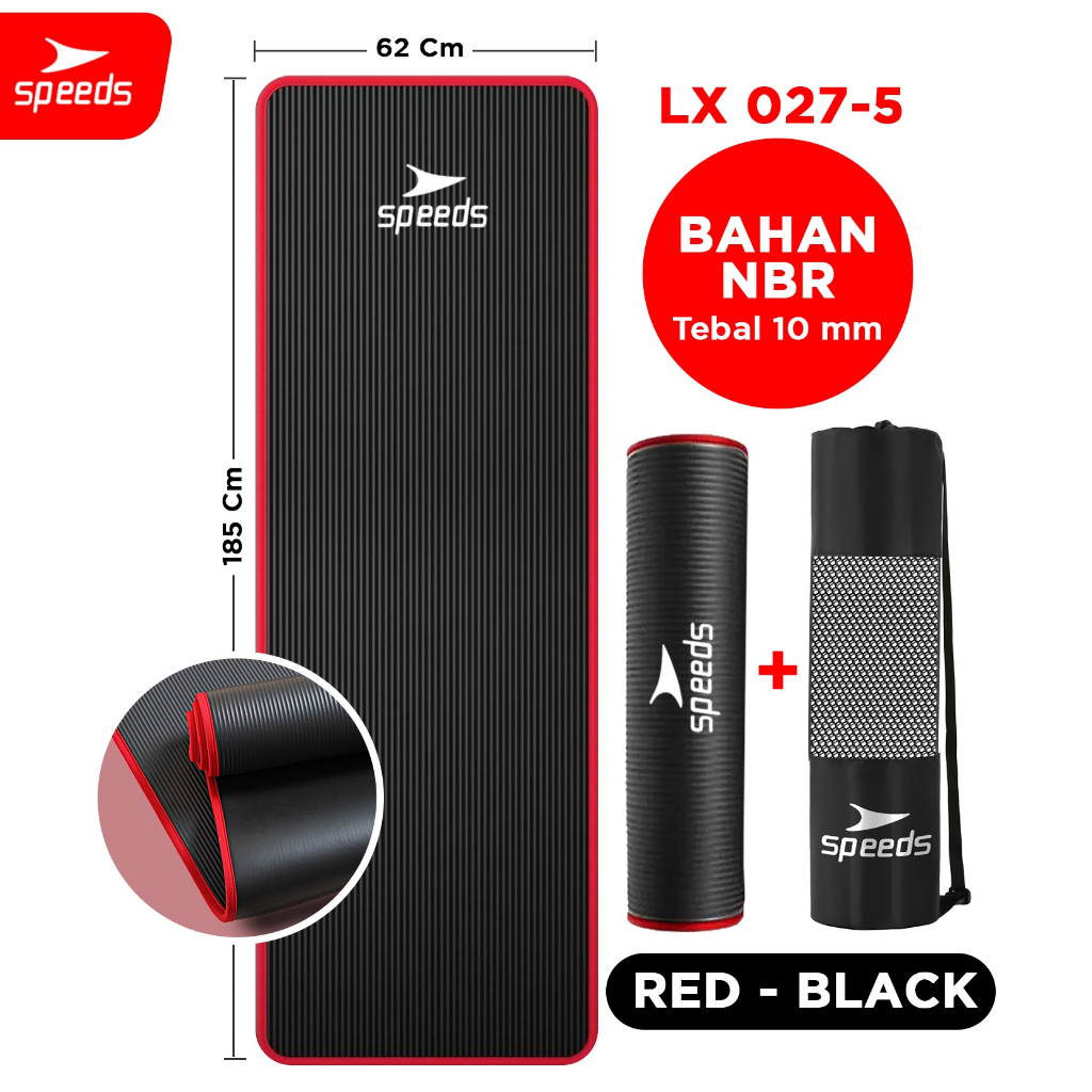 Jual SPEEDS Matras yoga NBR Speeds FREE TAS Karpet Matras Yoga Senam ...