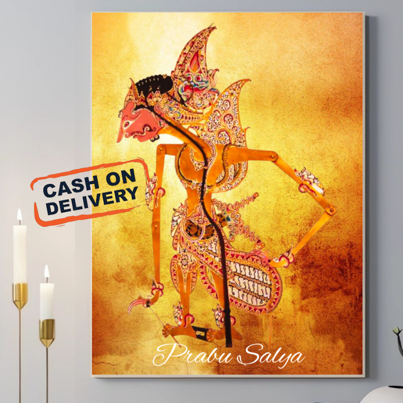Jual Poster Wayang Kulit Prabu Salya Untuk Hiasan Dinding Dan Wall ...