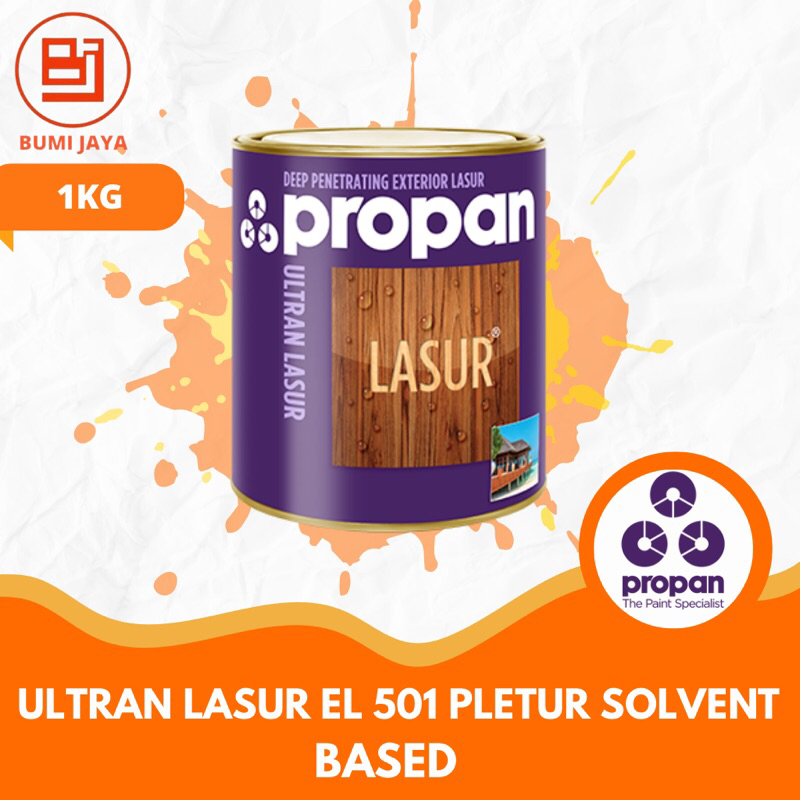Jual Propan ultran lasur EL 501 pletur solvent based 1Ltr | Shopee ...