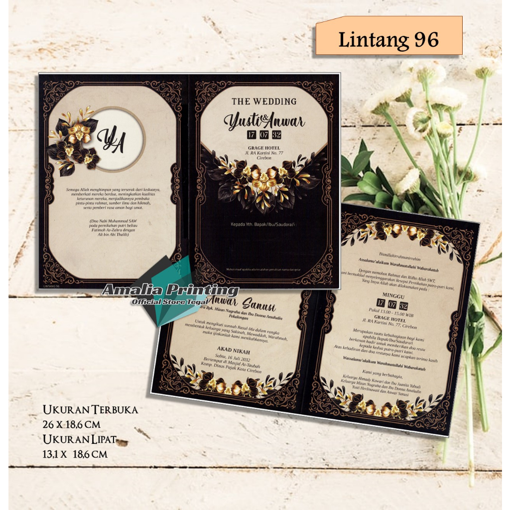 Jual Undangan Pernikahan Simple, Elegan, Murah, Unik, Aesthetic, Rustic ...