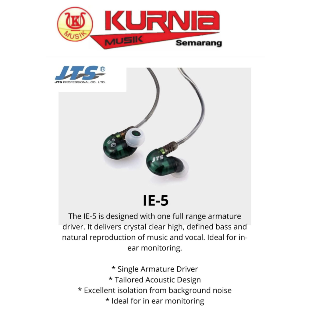 Jual JTS IE 5 - IE5 - Ear Monitor Headset | Shopee Indonesia