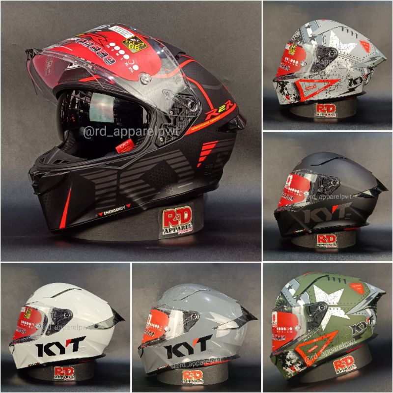 Jual KYT R2R SOLID DAN MOTIF ORIGINAL NEW DESIGN | Shopee Indonesia