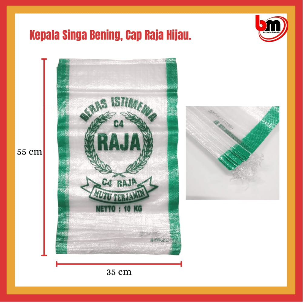 Jual Karung Beras 10KG Cap Raja /50 lembar | Shopee Indonesia