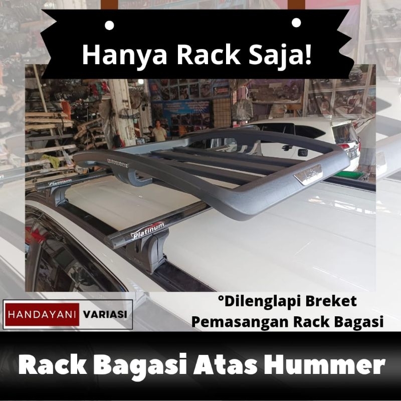 Jual Rack Hummer Roofrack Bagasi Atas Mobil Universal | Shopee Indonesia