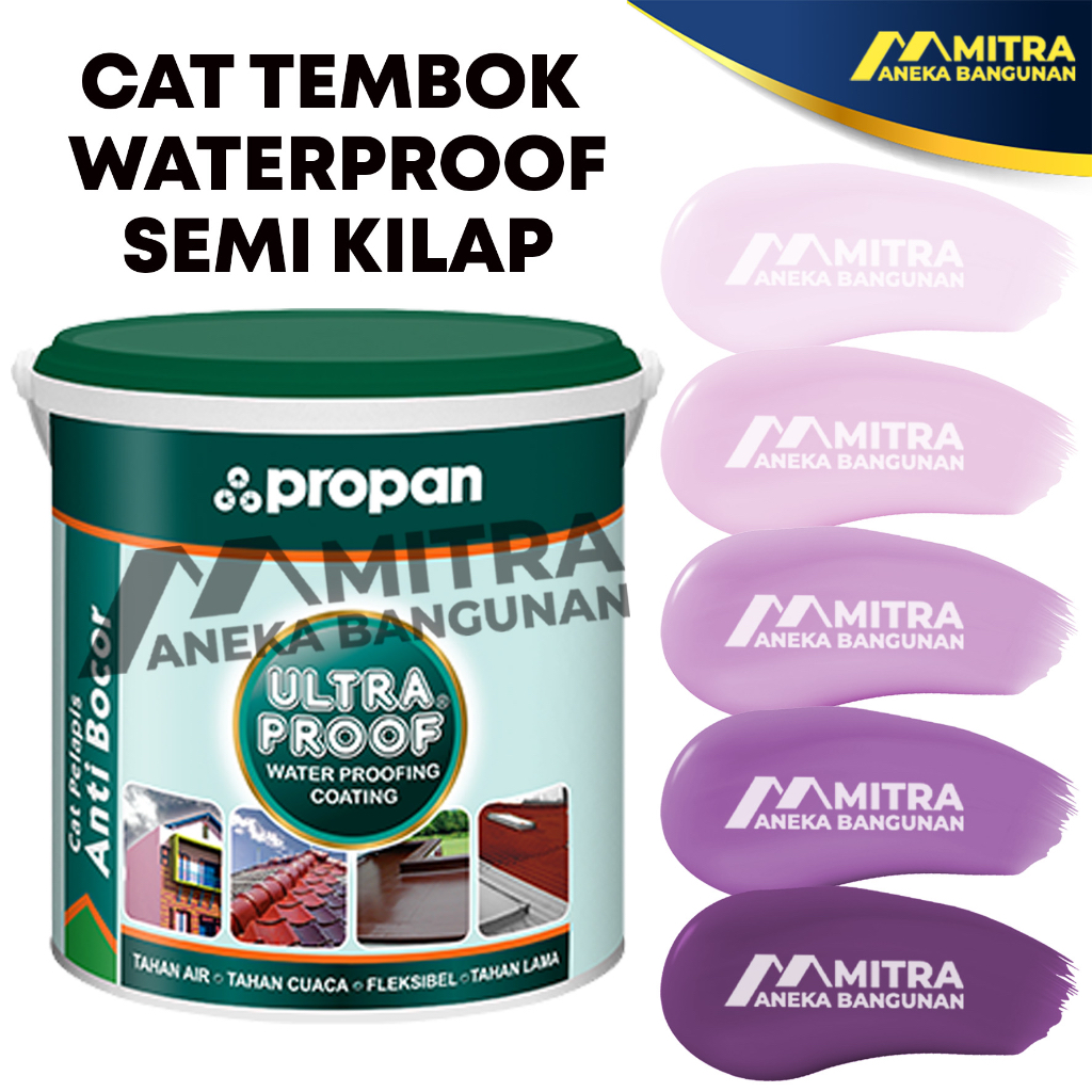 Jual ULTRAPROOF PROPAN 4KG CAT TEMBOK WATERPROOF / UNGU 005 | Shopee ...