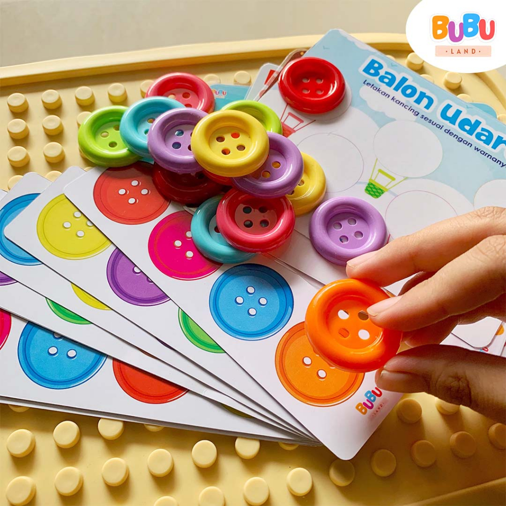 Jual Button Color Matching / Kartu Warna Kancing / Mencocokkan Warna ...