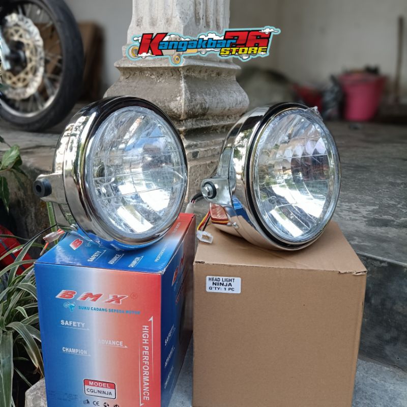 Jual (BISA COD)REFLEKTOR SET BATOK LAMPU DEPAN NINJA SS NINJA R LIS ...