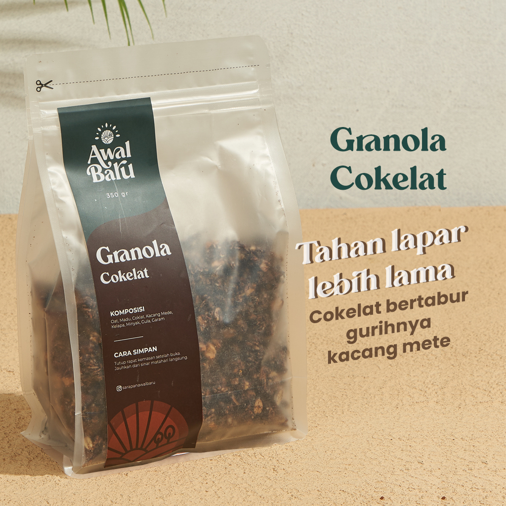 Jual Awal Baru Granola Cokelat 350g - Sarapan Sehat, Lebih Kenyang ...