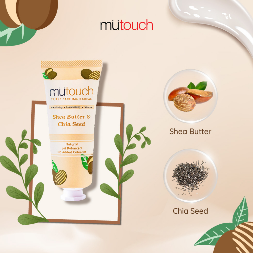 Jual MuTouch Triple Care Hand Cream Shea Butter & Chia Seed 60gr ...