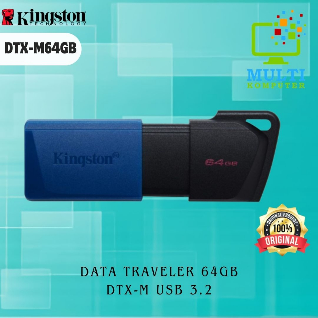 Jual FLASHDISK KINGSTON DATATRAVELER DT-EXODIA M - 64GB DTXM USB 3.2 | Shopee Indonesia