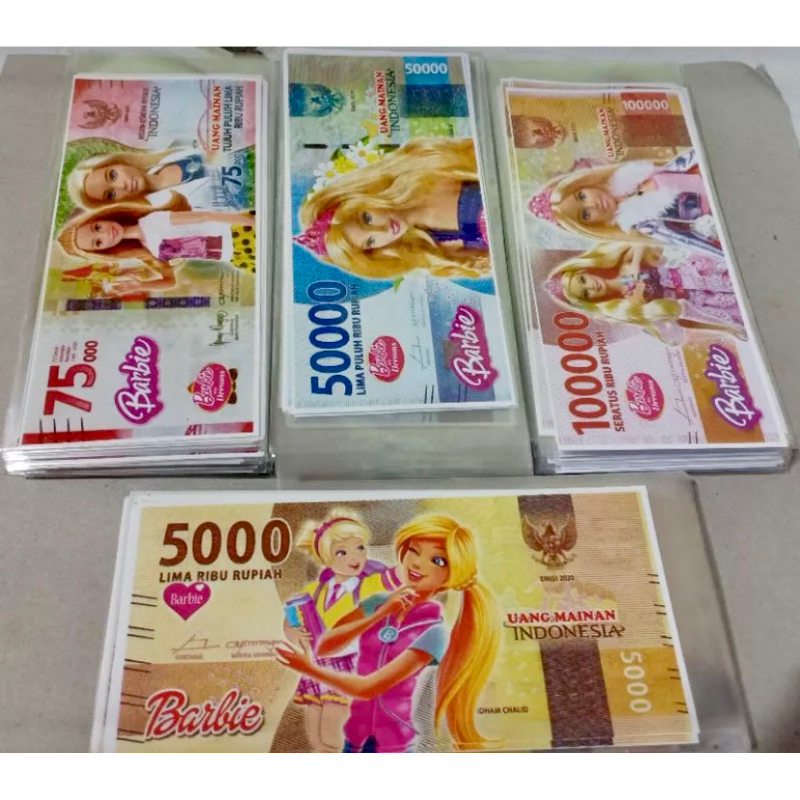 Jual UANG MAINAN BARBIE ISI 300LEMBAR (6x13) | Shopee Indonesia