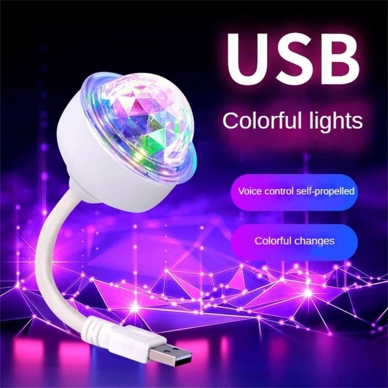 Jual usb lampu DISCO MINI lampu disco usb lampu rgb usb bohlam disco ...
