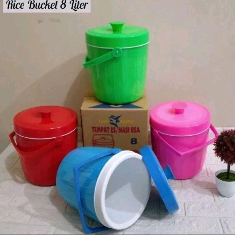 Jual Rice Bucket USA Ukuran 8 Liter | Termos Nasi | Termos Es Batu ...