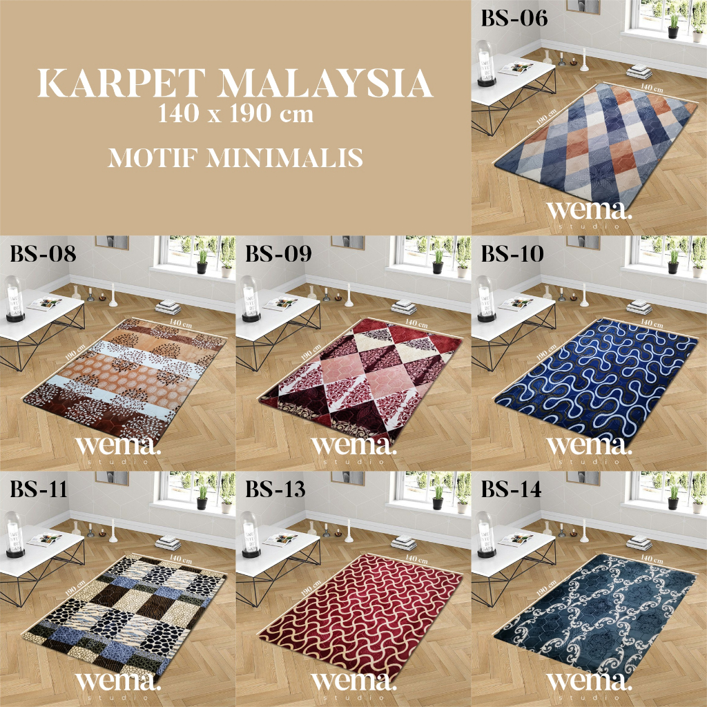Jual Karpet Malaysia Ukuran 140 x 190 cm (M) | Shopee Indonesia
