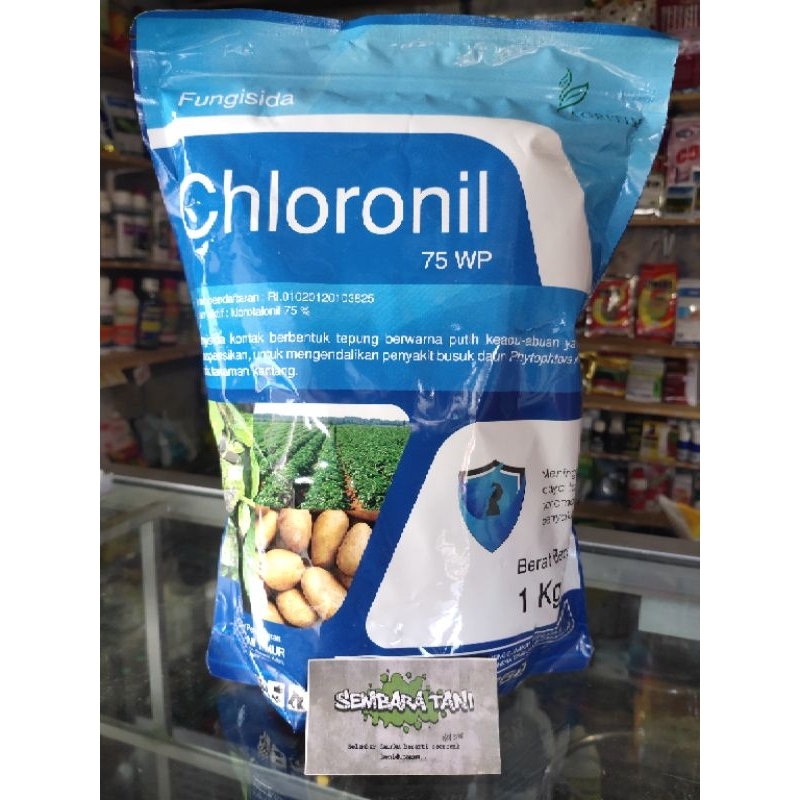 Jual CHLORONIL 75 WP 1 KG | KLOROTALONIL | FUNGISIDA | Shopee Indonesia