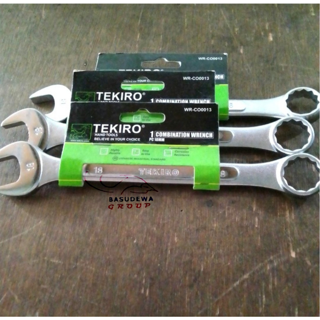 Jual KUNCI RING PAS TEKIRO 18 MM TEKIRO COMBINATION WRENCH WR-CO0013 | Shopee Indonesia