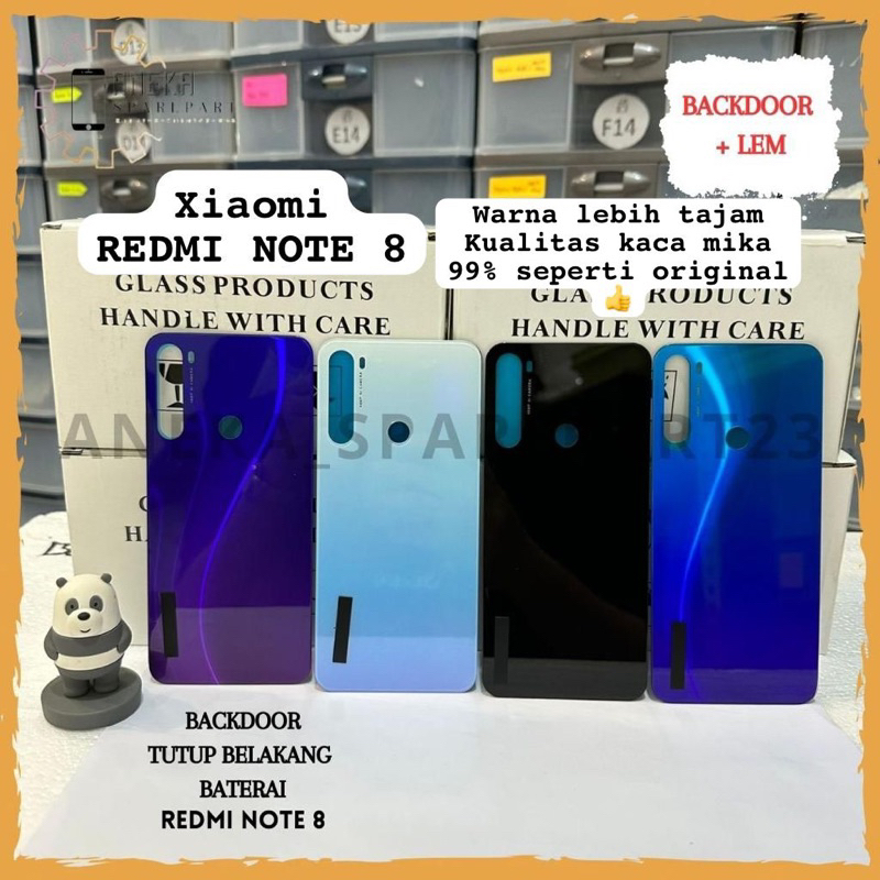 Jual backcover backdoor XIAOMI REDMI NOTE 8 cover belakang tutup casing ...