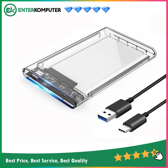 Jual Orico 2139C3 Type-C Hard Drive Enclosure 2.5" USB 3.1 Transparant ...