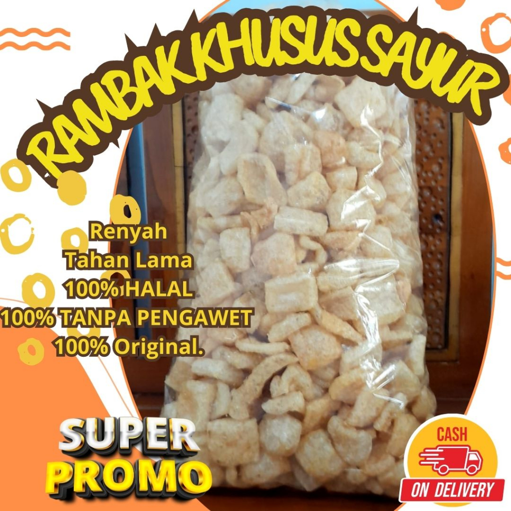 Jual krecek/rambak kulit khusus sayur kerupuk kriuk/renyah/gurih ...