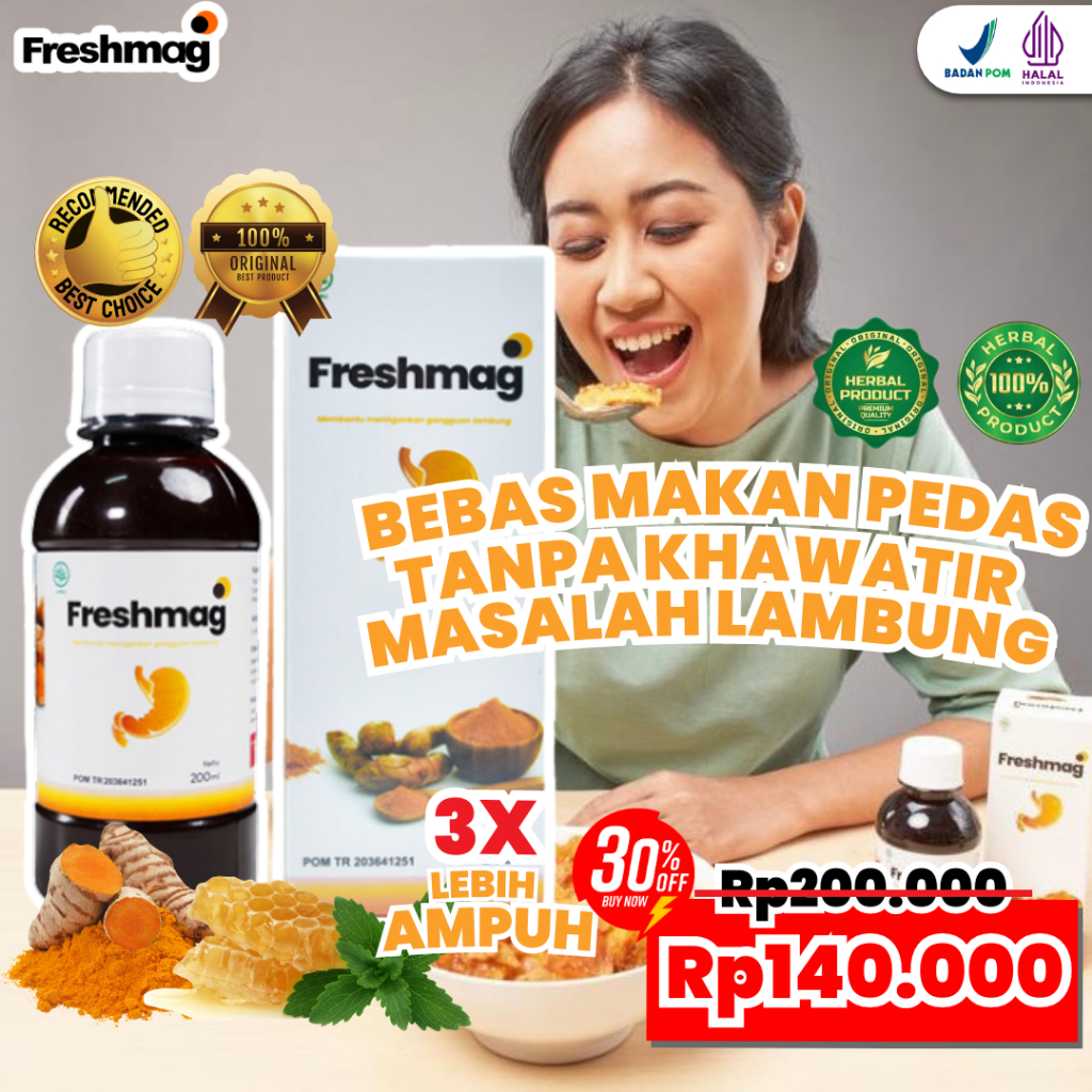 Jual FRESHMAG ORIGINAL - MADU HERBAL ALAMI MAMPU MENGOBATI ASAM LAMBUNG MAAG GERD | Shopee Indonesia