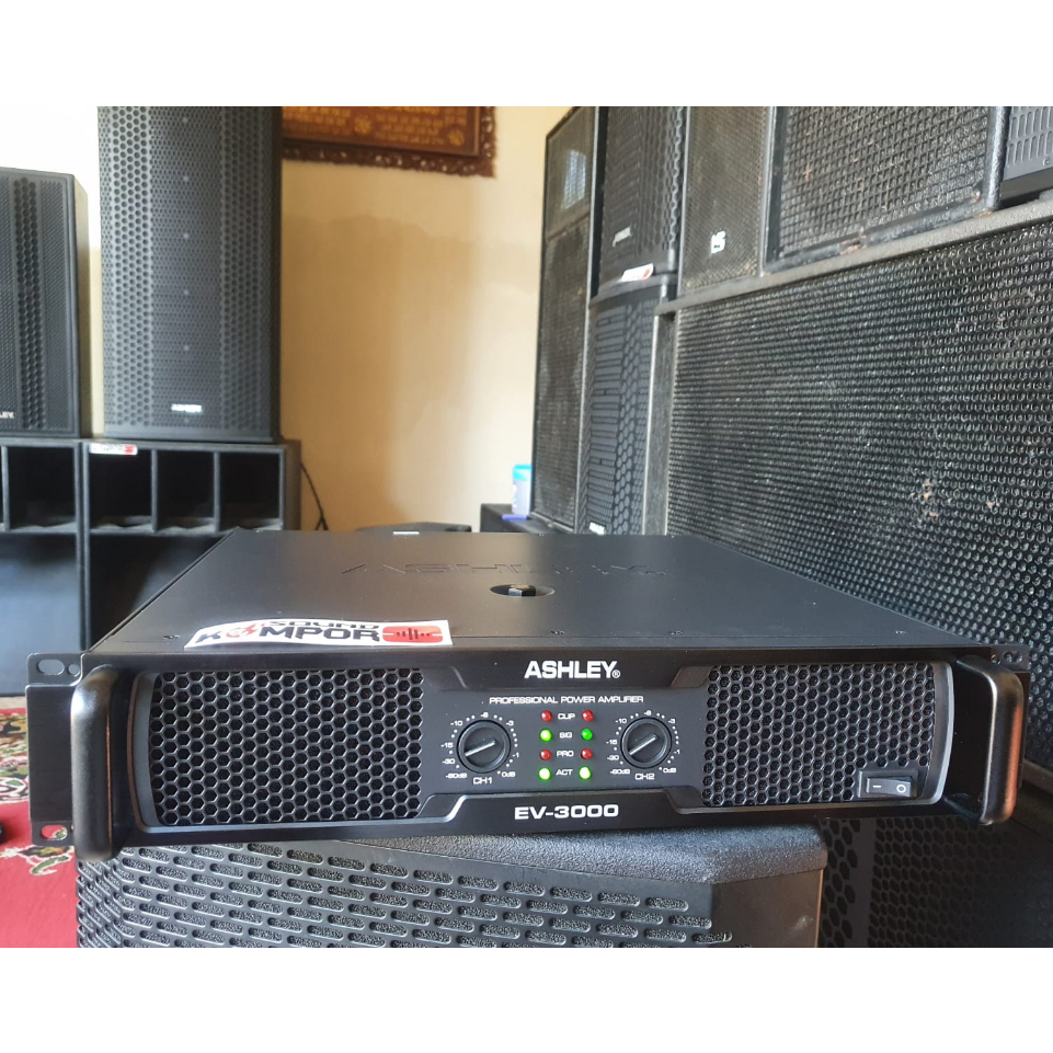 Jual POWER AMPLIFIER ASHLEY EV3000 / EV 3000 / EV-3000 | Shopee Indonesia