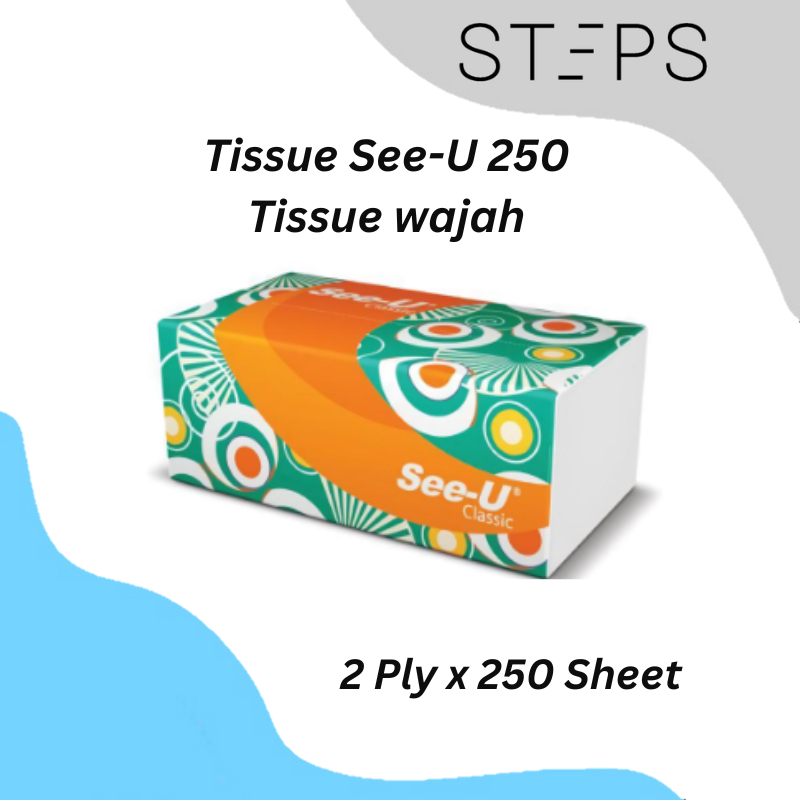 Jual Tisu SEE-U 250 SHEETS Facial Tissue SEE U Tissu Wajah isi 250 ...